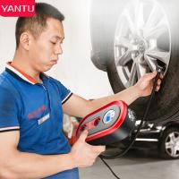 China ABS Material YANTU A01 12v Electric Car Air Inflator Portable Digital Pumps Compressor for sale