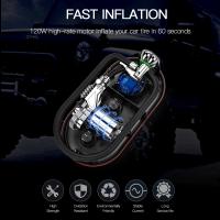China ABS Material YANTU A01 12v Electric Car Air Inflator Portable Digital Pumps Compressor for sale