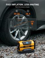 China Digital 12V Car Tire Inflator Air Compressor with Deflation and Inflation Modes YANTU AM41 for sale