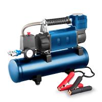 China YANTU AM48 DC12V/24V 60MM Cylinder Air Compressor for Car Tires Max 160L/min 8L Tank for sale