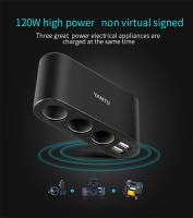 China USB Connection YANTU B08 Car Charger Adapter with On Off Switch Socket Metal Material for sale