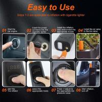 China YANTU AM32 Metal 150PSI Wireless Bike Portable Air Compressor with Powerbank Machine for sale