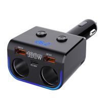 China YANTU L04 180w QC PD Quick Charging Car Charger with Dual USB and Cigarette Lighter for sale