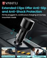 China Super Heater Cigarette Lighter Plug 2-in-1 Charging Port with QC3.0 Car Charger Adapter for sale
