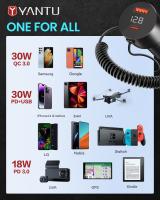 China Super Heater Cigarette Lighter Plug 2-in-1 Charging Port with QC3.0 Car Charger Adapter for sale