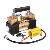 China Portable Double Cylinder 12V Electric Car Tire Inflator with Digital Pressure Monitor for sale