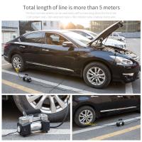 China Portable Double Cylinder 12V Electric Car Tire Inflator with Digital Pressure Monitor for sale