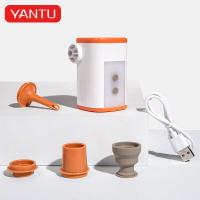 China 5V 2A Power Input YANTU AM25 12V High Pressure Rechargeable Mini Air Tire Inflator for sale