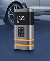 China Powerful 150PSI 7500mAH Wireless Car Tire Inflator Pump with Jump Starter and Power Bank for sale