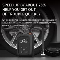 China Portable YANTU AM50 Cordless Digital Bike Air Pump Compressor for Car Bicycle Balls for sale