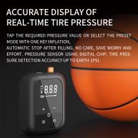 China Portable YANTU AM50 Cordless Digital Bike Air Pump Compressor for Car Bicycle Balls for sale
