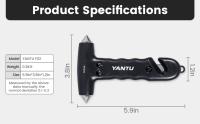 China ABS Steel Vehicle Safety Emergency Car Glass Hammer And Seat Belt Cutter Escape Tool for sale