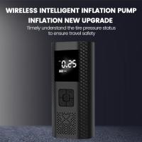 China YANTU AM34 Mini Cordless Portable Digital Tire Inflator 12L / min Air Flow 80dB Noise for sale