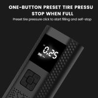 China YANTU AM34 Mini Cordless Portable Digital Tire Inflator 12L / min Air Flow 80dB Noise for sale