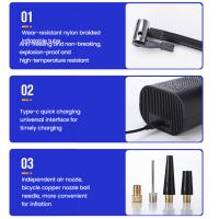 China YANTU AM34 Mini Cordless Portable Digital Tire Inflator 12L / min Air Flow 80dB Noise for sale
