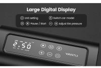 China Blue YANTU A22 Rechargeable Electric Digital Wireless Portable Cordless Tyre Inflator for sale