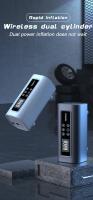 China Blue YANTU A22 Rechargeable Electric Digital Wireless Portable Cordless Tyre Inflator for sale