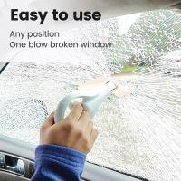 China YANTU FM07 Car Safety Hammer Window Glass Hammer Breaker and Seat Belt Cutter in White for sale