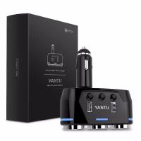 China Portable USB Cigarette Lighter Sockets for Phone and Mobile A4 100W Fast Car Charger Adapter for sale