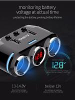 China Portable USB Cigarette Lighter Sockets for Phone and Mobile A4 100W Fast Car Charger Adapter for sale