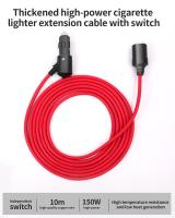 China Car Cigarette Lighter Plug Socket Power Adapter Cable with Nylon Fiber Cover Material for sale