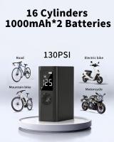 China Portable Electric Bicycle Motorbike Air Pump Compressor Tyre Inflator YANTU K1 150psi for sale