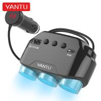 China Professional 12V-24V Cigarette Lighter with 2 Charging Ports and Voltage Monitoring for sale
