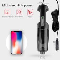 China YANTU V01 Black High Power Portable Wireless 120W Cordless Handheld Car Vacuum Cleaner for sale