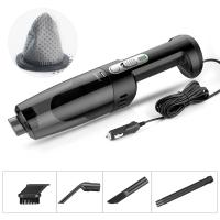 China 4000PA Suction Power YANTU V01 Portable Handheld Black Car Vacuum Cleaner for Car 12V for sale