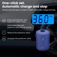 China Tire Pressure Monitor Function 12V High Pressure Portable Air Compressor for Car Tires for sale