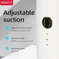 China 191*111*65mm Mini Wireless Handheld Car Vacuum Cleaner YANTU V02P 8000Pa Rechargeable for sale