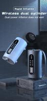 China Double Cylinder Car Tyre Inflator Air Pump YANTU A26 Portable Wireless Air Compressor for sale