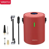 China YANTU A05 12V Mini Pump Small Digital Tire Inflator for Car 140*120*100mm 3 Nozzles for sale