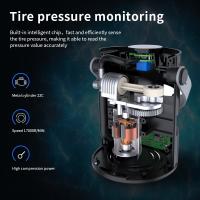 China YANTU A05 12V Mini Pump Small Digital Tire Inflator for Car 140*120*100mm 3 Nozzles for sale