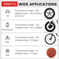 China YANTU A05 12V Mini Pump Small Digital Tire Inflator for Car 140*120*100mm 3 Nozzles for sale