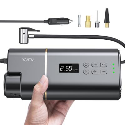 China Max Pressure 101-150Psi 12v Mini Car Tyre Electric Portable Air Pump with LCD Display for sale