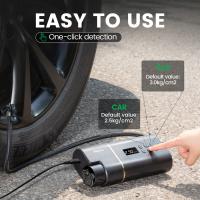 China Max Pressure 101-150Psi 12v Mini Car Tyre Electric Portable Air Pump with LCD Display for sale