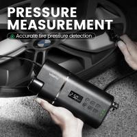 China Max Pressure 101-150Psi 12v Mini Car Tyre Electric Portable Air Pump with LCD Display for sale