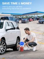 China Wireless 12V Tire Inflator by YANTU A05 Portable Mini Cordless Air Pump for Cars for sale