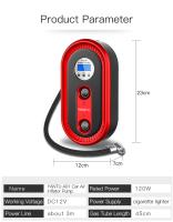China Air Flow 25LPM YANTU A01 High Speed Rechargeable 12V Electric Power Car Tyre Inflator for sale