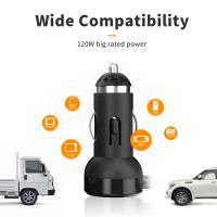 China USB Connection YANTU LM21 Fast Car Charger Adapter for Phone iPhone and Mobile Portable Type-C Mini Cigarette Lighter for sale