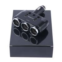 China YANTU B39 Black Wireless Quick Charge Car Charger -Chic Design with 2pcs Cigarette Lighter Interface for sale