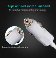 China Metal Material 12V 24V Wired Dual USB C Fast Car Charger Adapter with Voltage Monitoring for sale