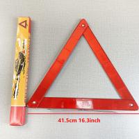 China 43*1.5cm YANTU Emergency Reflective Safety Warning Triangle for Motorcycle Truck Car for sale