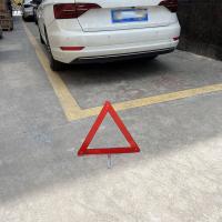 China 43*1.5cm YANTU Emergency Reflective Safety Warning Triangle for Motorcycle Truck Car for sale