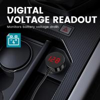 China 3 Cigarette Lighter USB Car Charger Adapter with Independent On/Off Switch YANTU B39 150W for sale