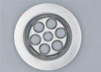 China High Grade Silver Metal Sink Strainer , Kitchen Sink Strainer Waste Plug for sale
