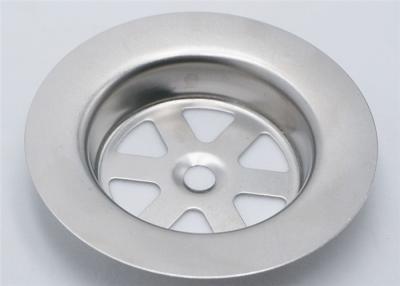 China Stainless Steel 201 Bathroom Sink Strainer OD 80mm Anti-Corrosion Floor Water Stopper for sale