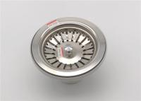 China Mirror Polish Sink Strainer Set Accessories OD 114 Mm Good Filter Effect for sale