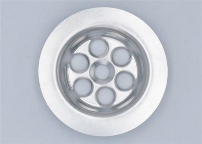 China Stainless Steel Sink Strainer OD 62mm Kitchen Sink Stopper 304 Grade Silver for sale